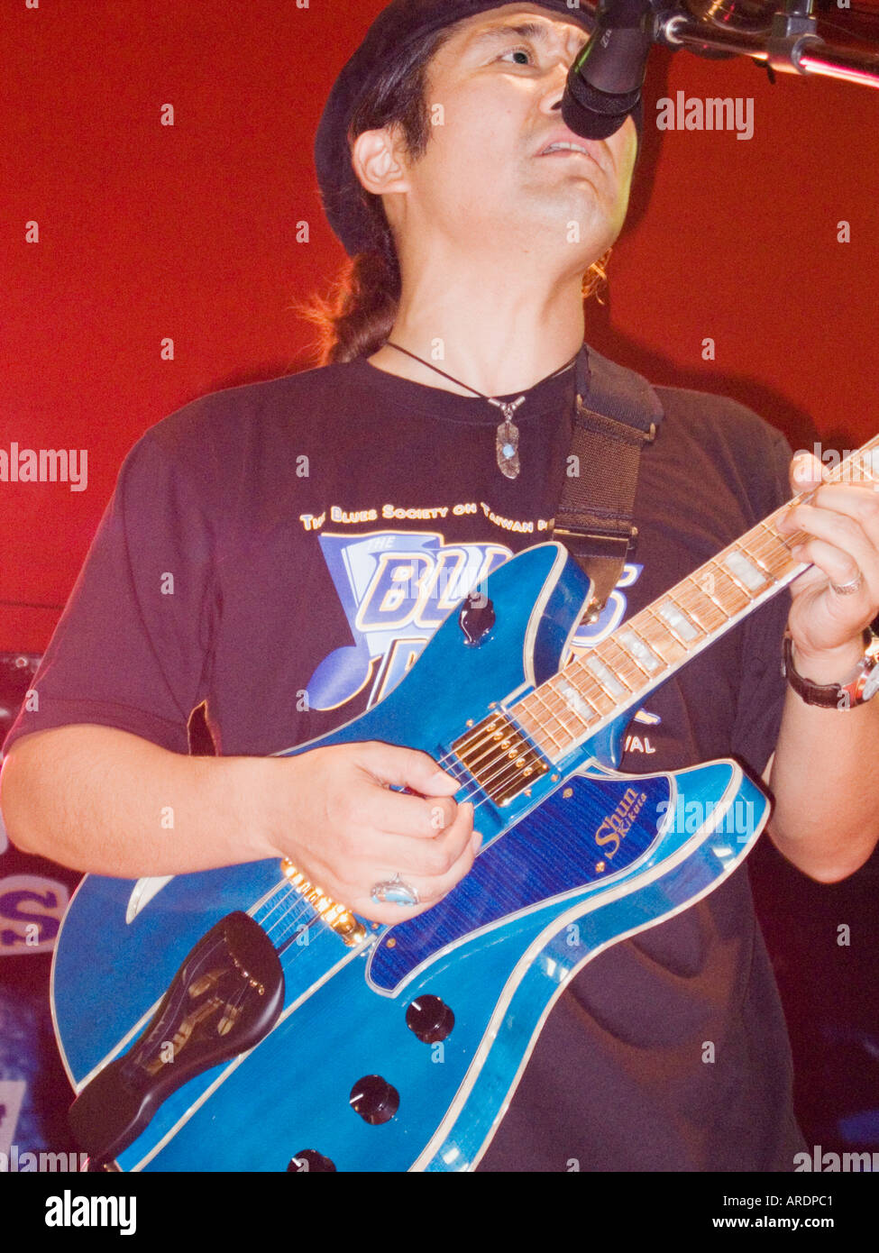Shun Kikuta Guitarist for Koko Taylor Performing At Blues Bash In ...