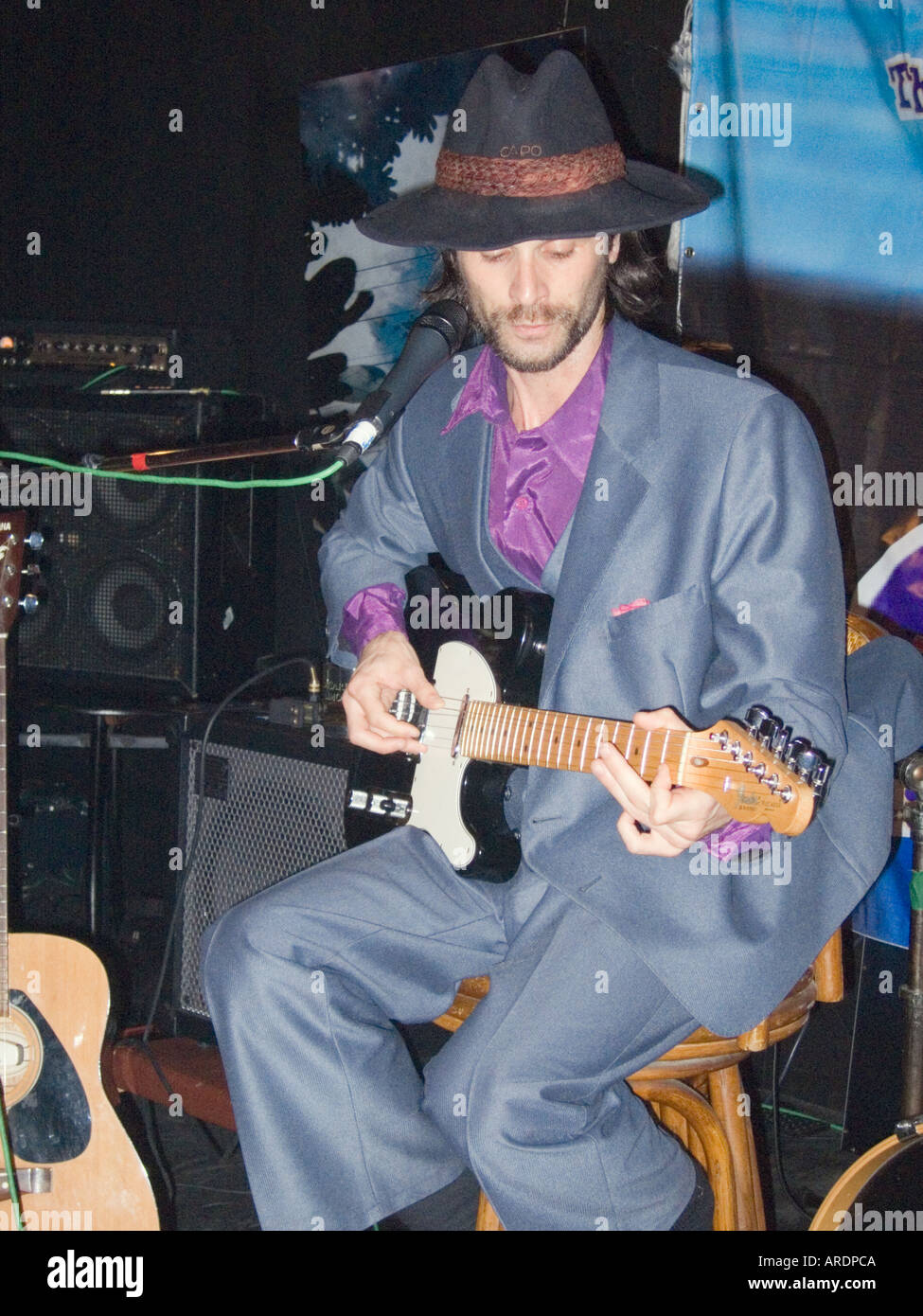 Gabriel Gratzer Guitarist Performing Playing Guitar Taiwan China Stock ...