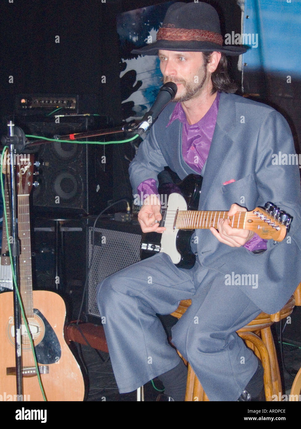 Gabriel Gratzer Guitarist Performing Playing Guitar Taiwan China Stock ...