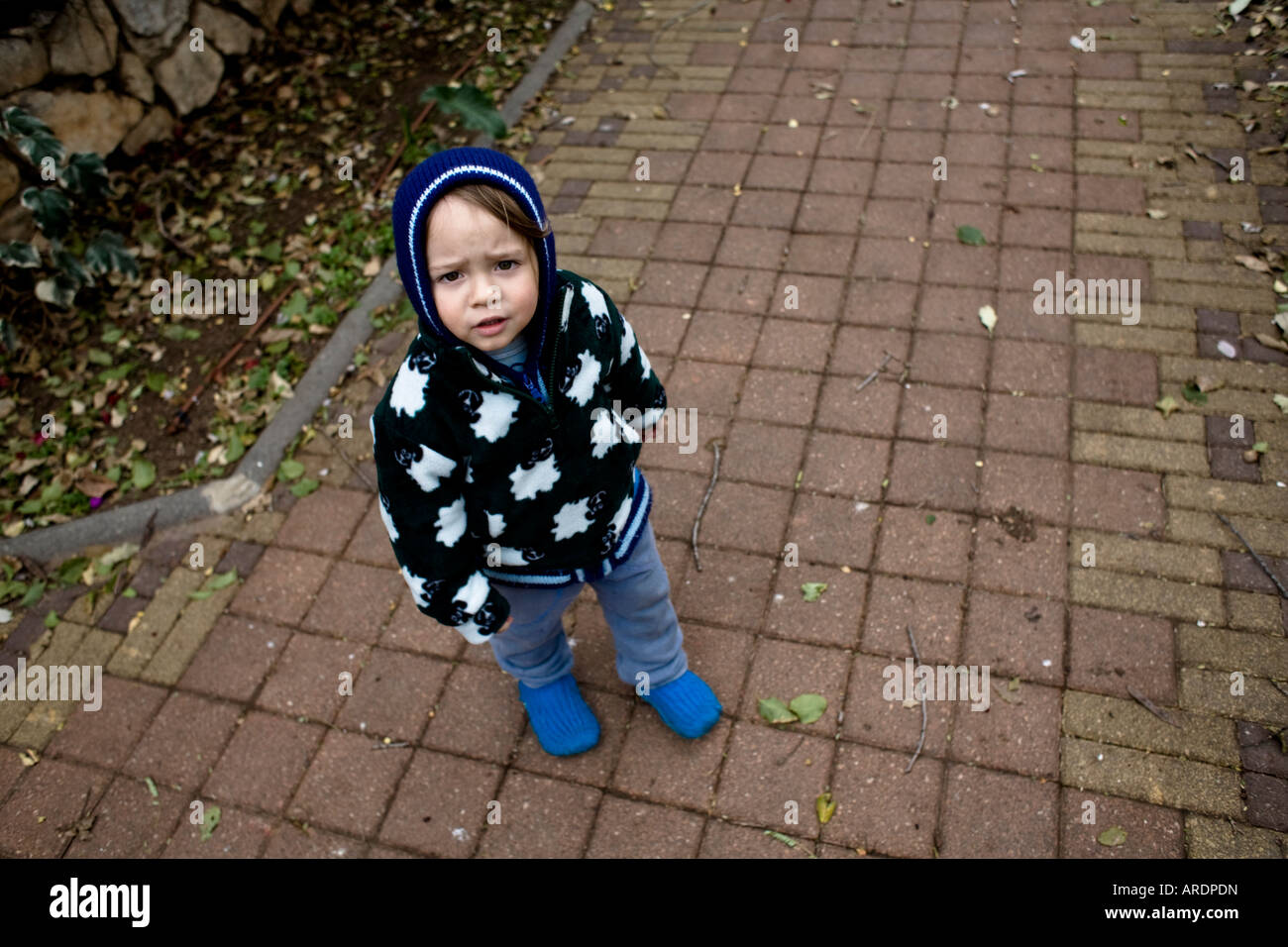 a small kid staring at the camera Stock Photo - Alamy