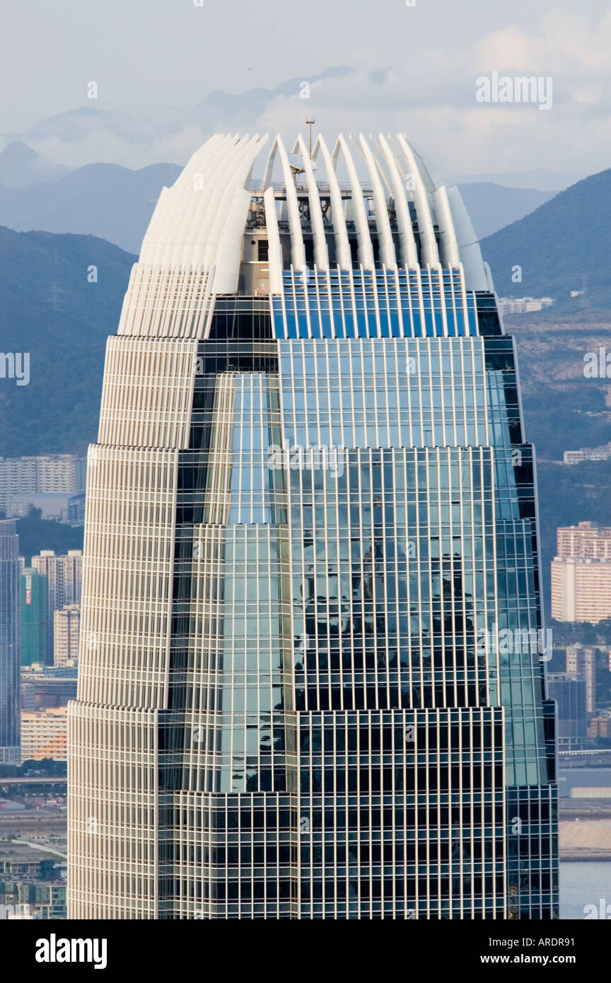 The International Finance Centre Two building towers over Hong Kong ...
