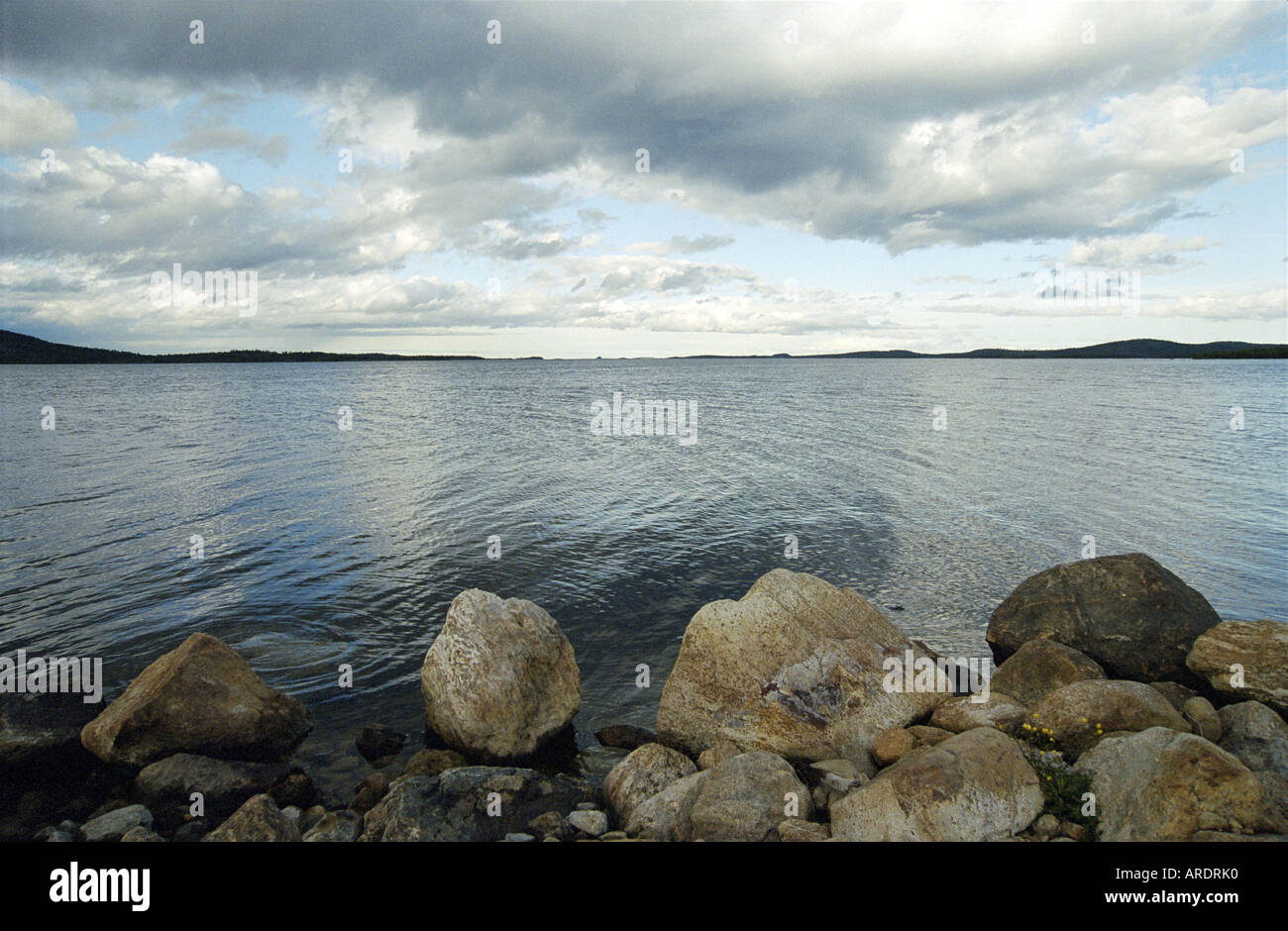 Lake Inari Finland Stock Photo - Alamy