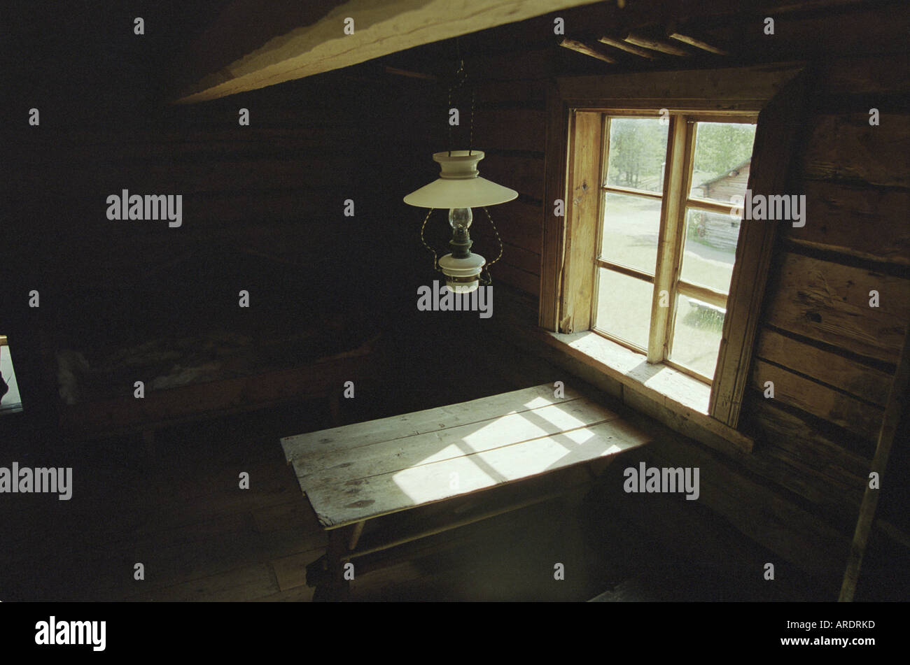 Wooden house Siida Museum Inari Finland Stock Photo - Alamy