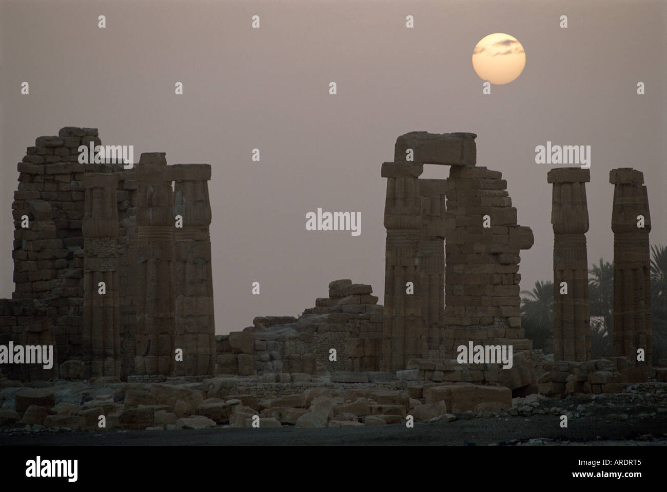 Ruins of the Egyptian temple of Soleb Sudan Stock Photo - Alamy