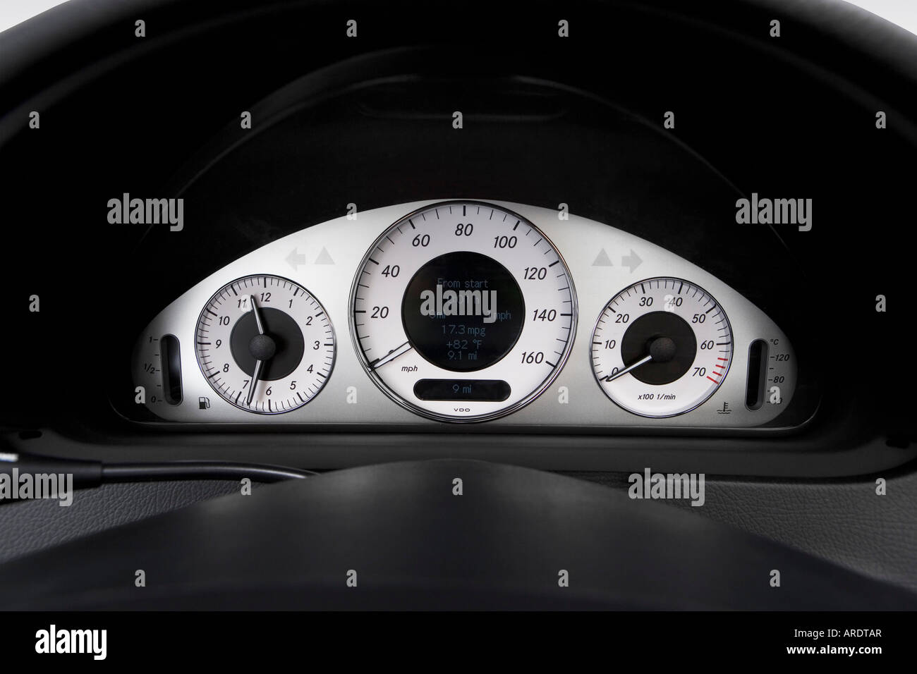 2007 Mercedes-Benz CLK350 in Black - Speedometer/tachometer Stock Photo ...