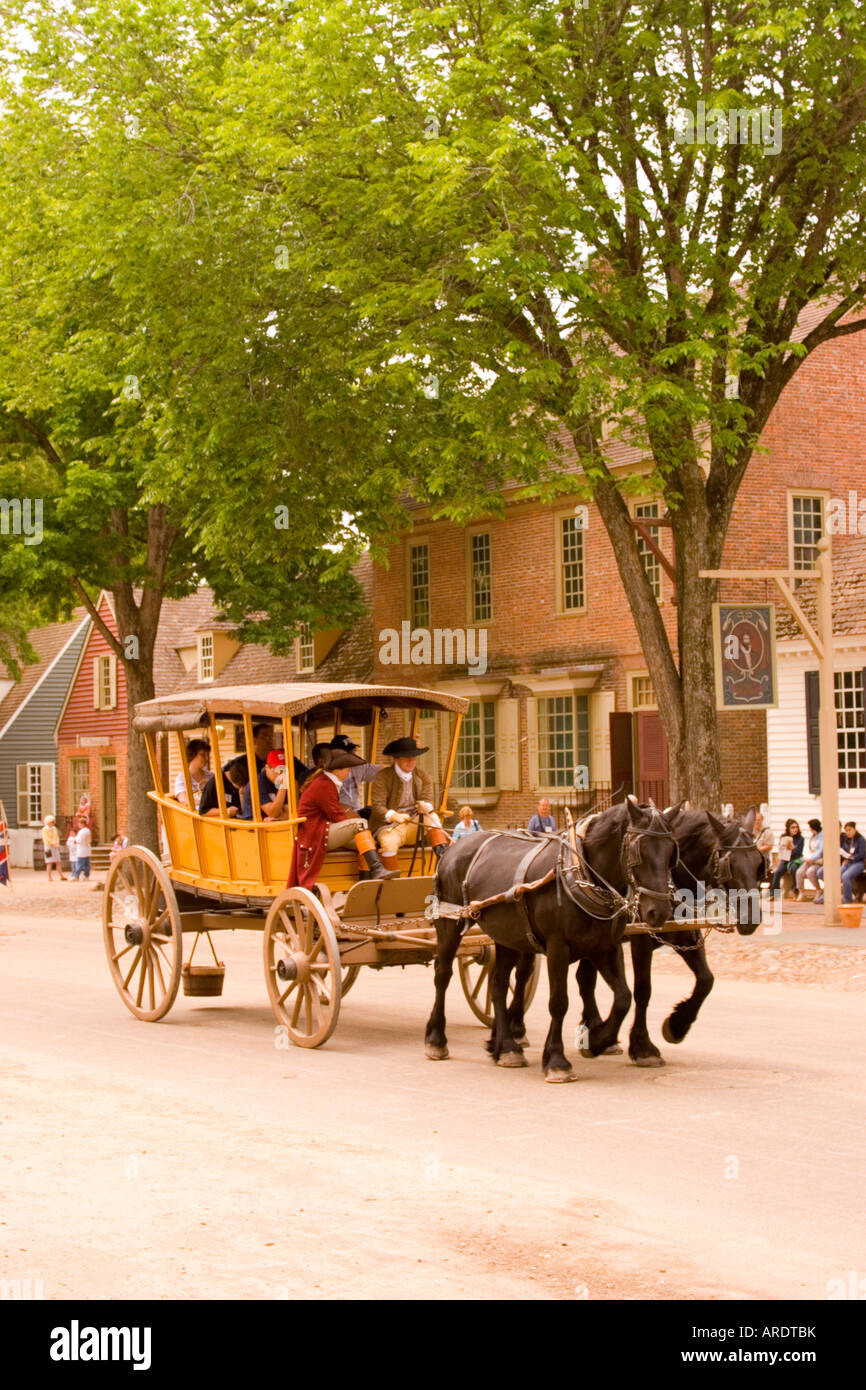 Carriage, Colonial Williamsburg, Virginia, USA Stock Photo - Alamy