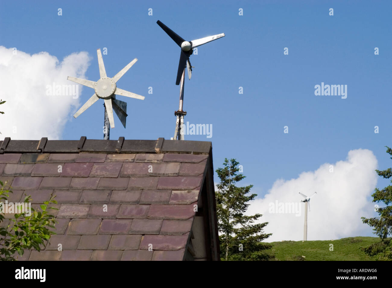 Wind Turbines at the Centre for Alternative Technology Machynlleth ...