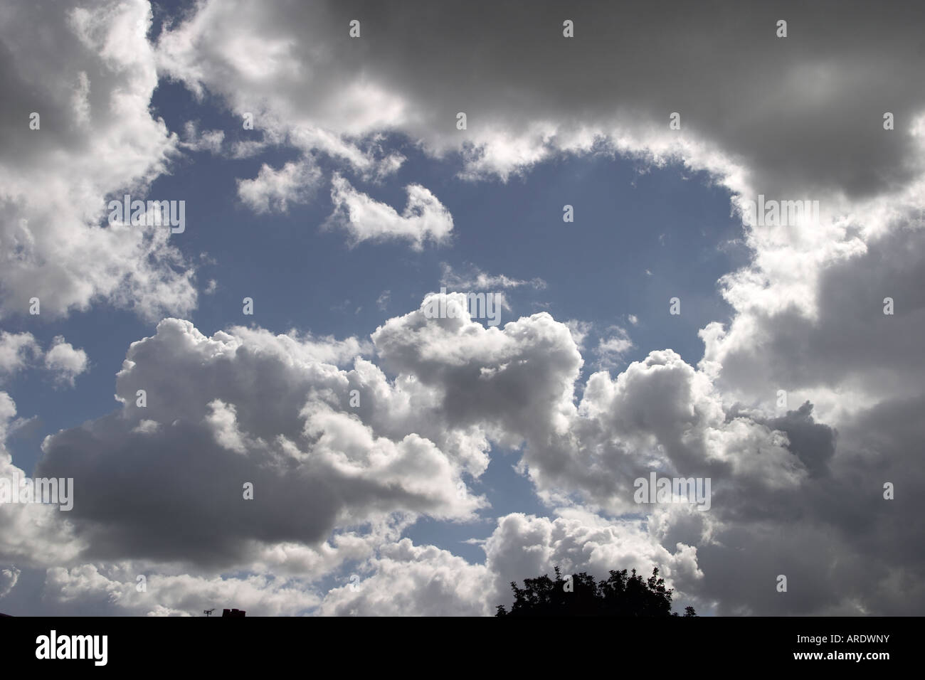 cloud formation after recent rain storm Stock Photo - Alamy
