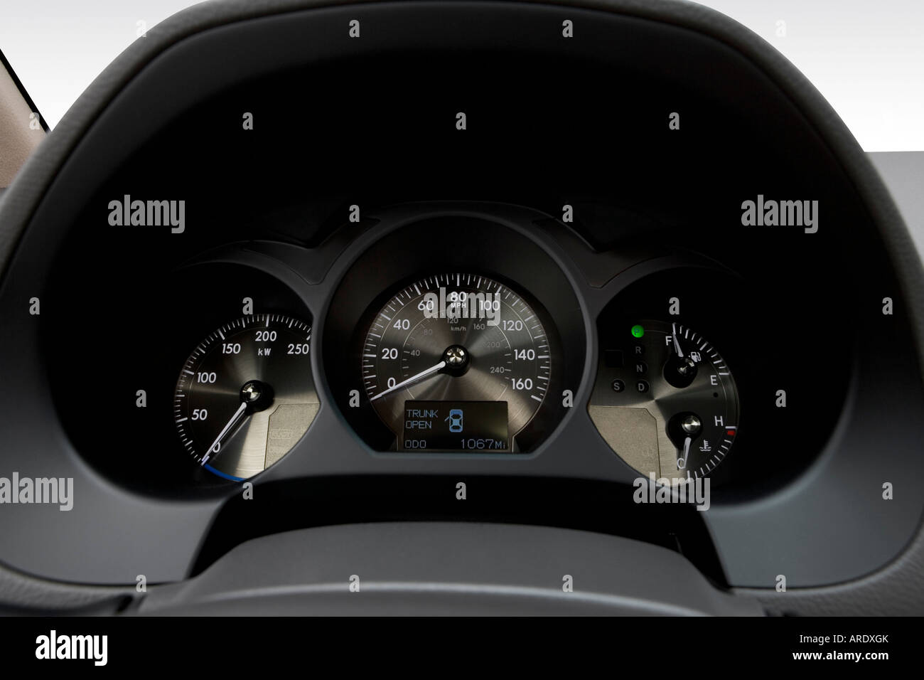 2007 Lexus GS 450h Hybrid in White - Speedometer/tachometer Stock Photo ...