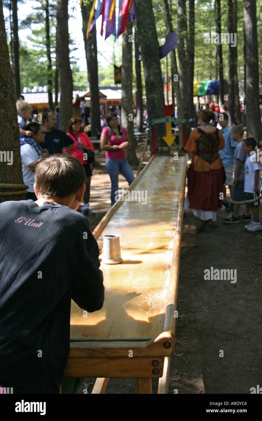 Mug slide competition at King Richard s Faire 2005 Carver Massachusetts ...