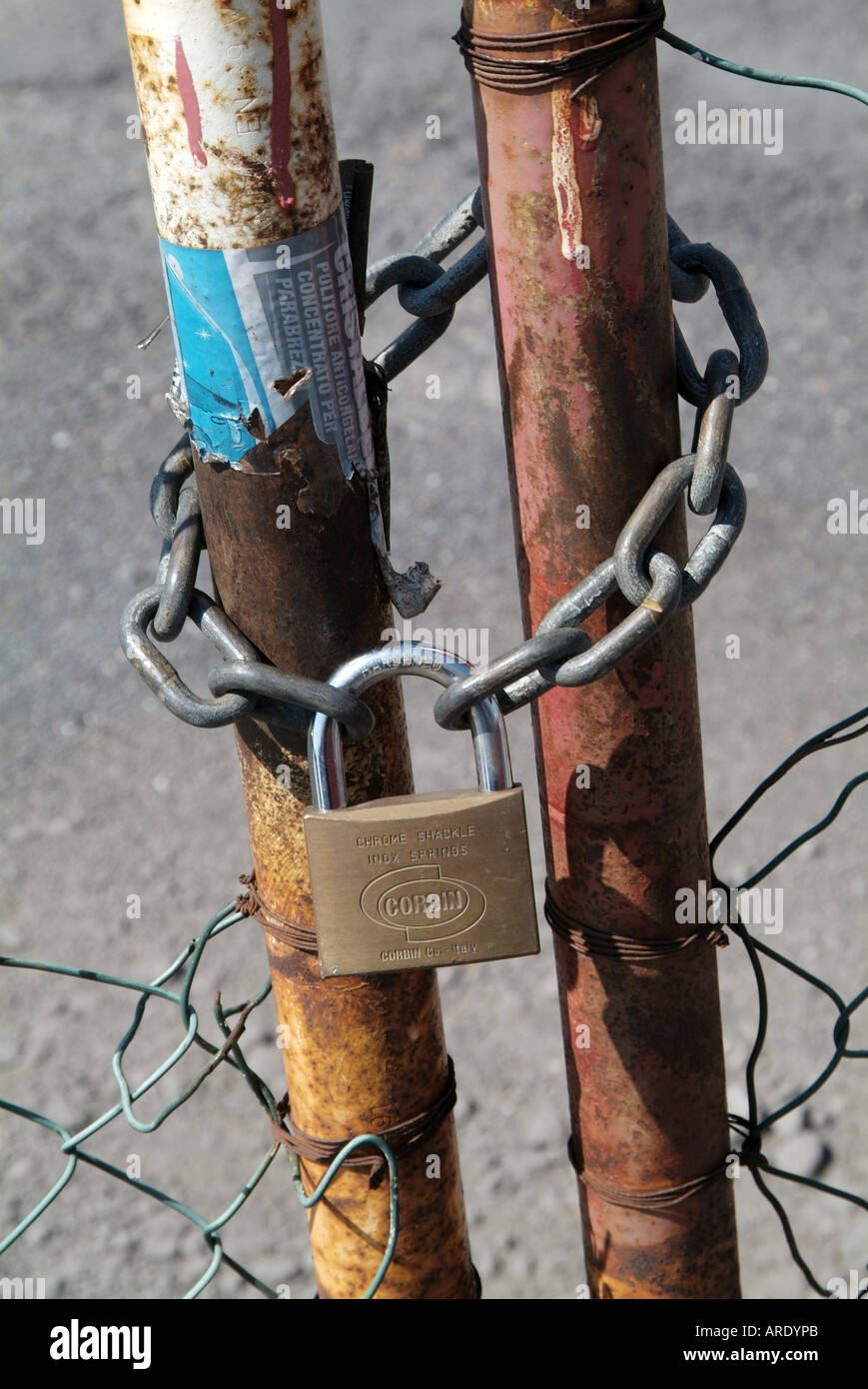 chained, up, fence, gate, Padlock, locked, security, firewall, lock ...