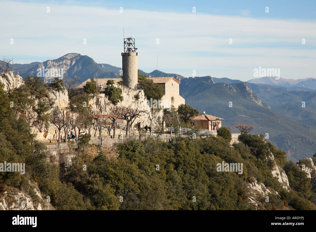 Queralt Sanctuary Berga Bergueda Catalunya Spain Stock Photo - Alamy