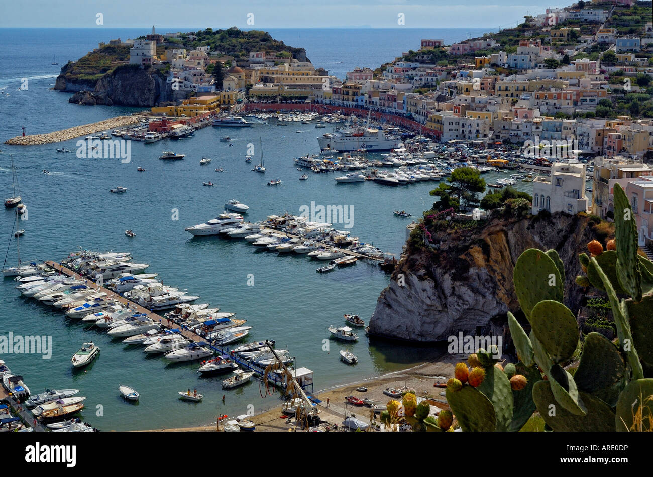 Ponza isole pontine Lazio Italy pontine island, mediterranean sea ...