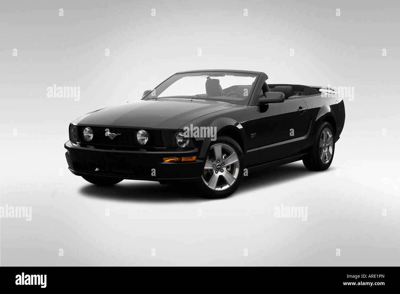 2006 Ford Mustang GT Premium in Black - Front angle view Stock Photo ...