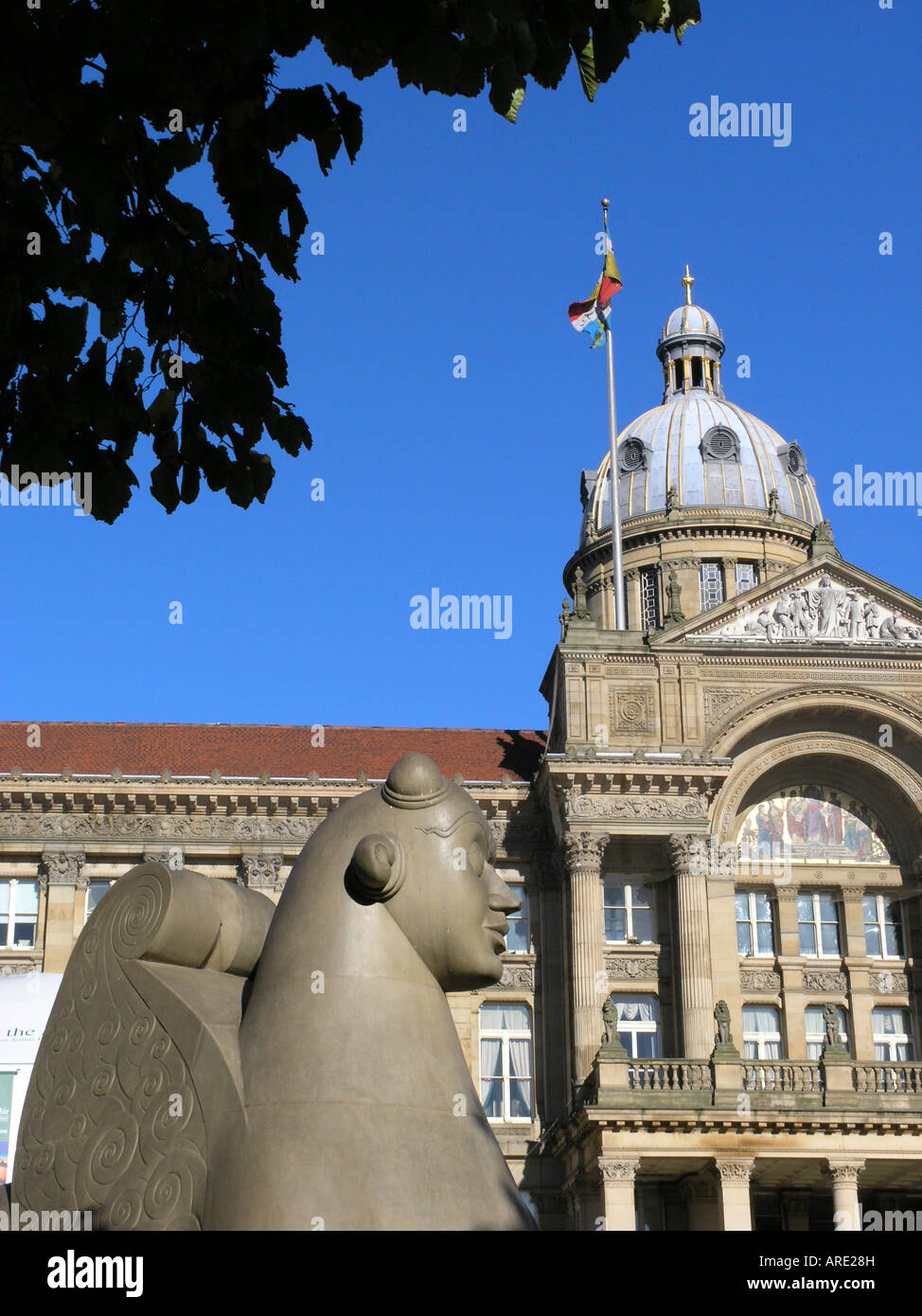 Statue sculpture Victoria Square town hall birmingham city centre ...