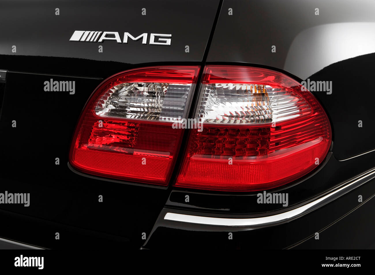 2005 Mercedes-Benz E55 AMG in Black - Tail light Stock Photo - Alamy