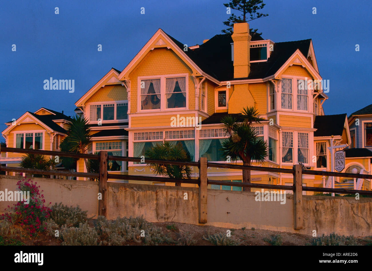 Seven Gables Bed and Breakfast House in Morning Light Stock Photo - Alamy