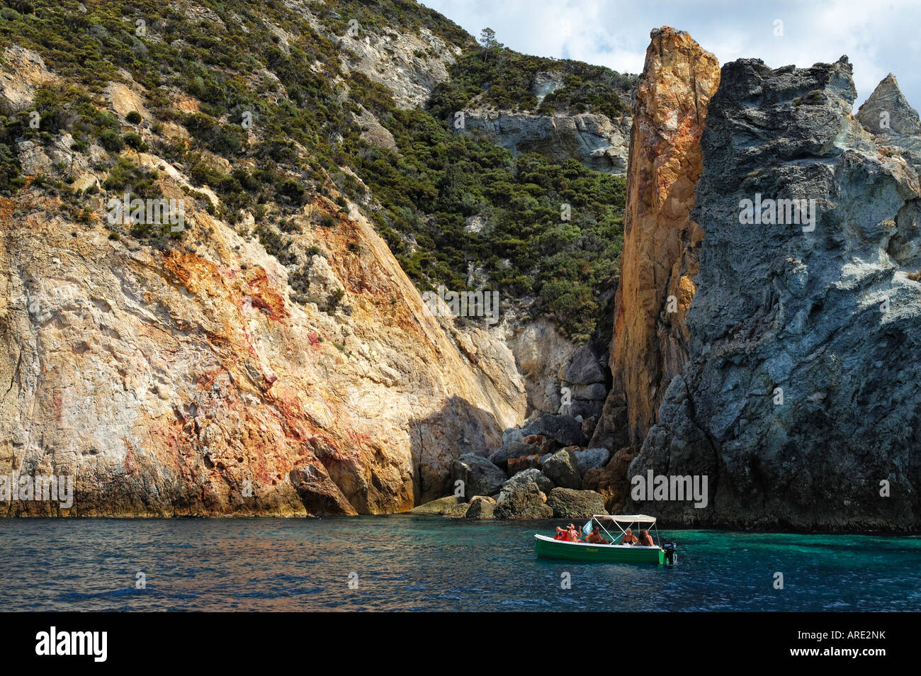 Ponza isole pontine Lazio Italy pontine island, mediterranean sea ...