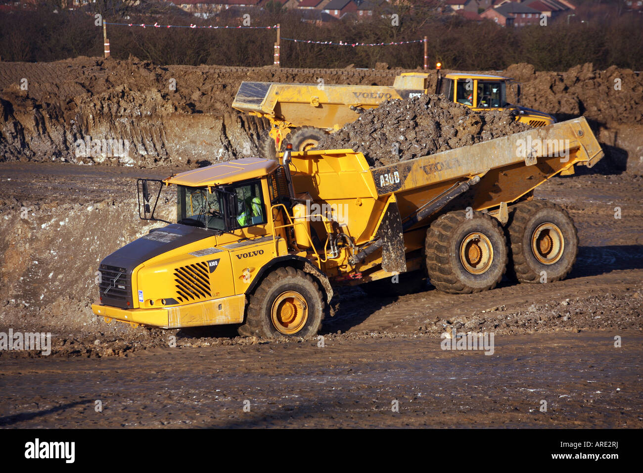 Heavy Plant Equipment in action in Suffolk Stock Photo - Alamy