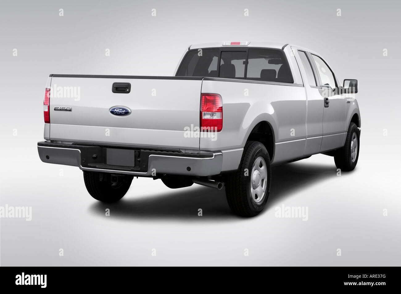 2006 Ford F-150 XLT in Silver - Rear angle view Stock Photo - Alamy
