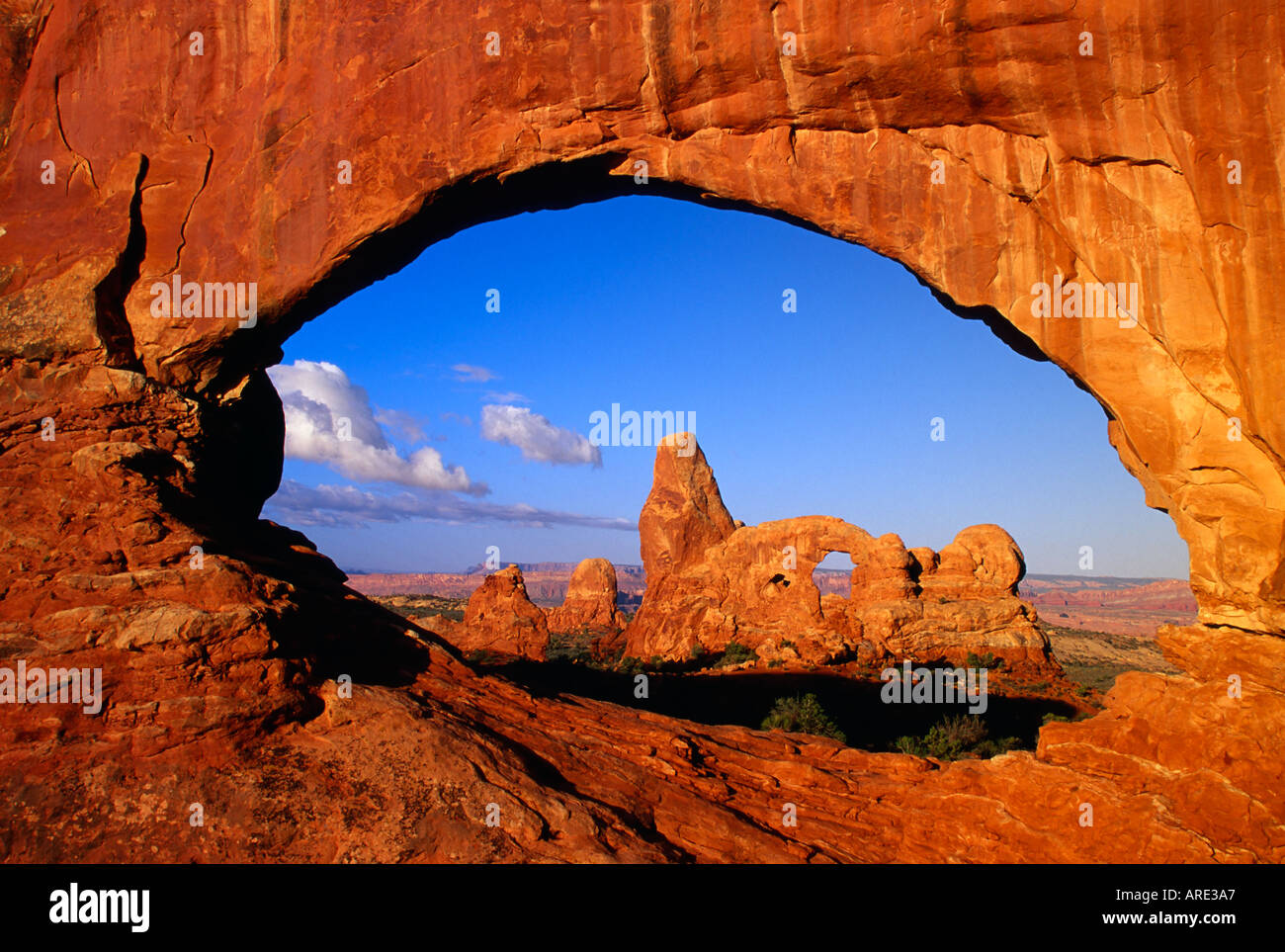 Turret Arch Viewed through North Window Arch Stock Photo - Alamy