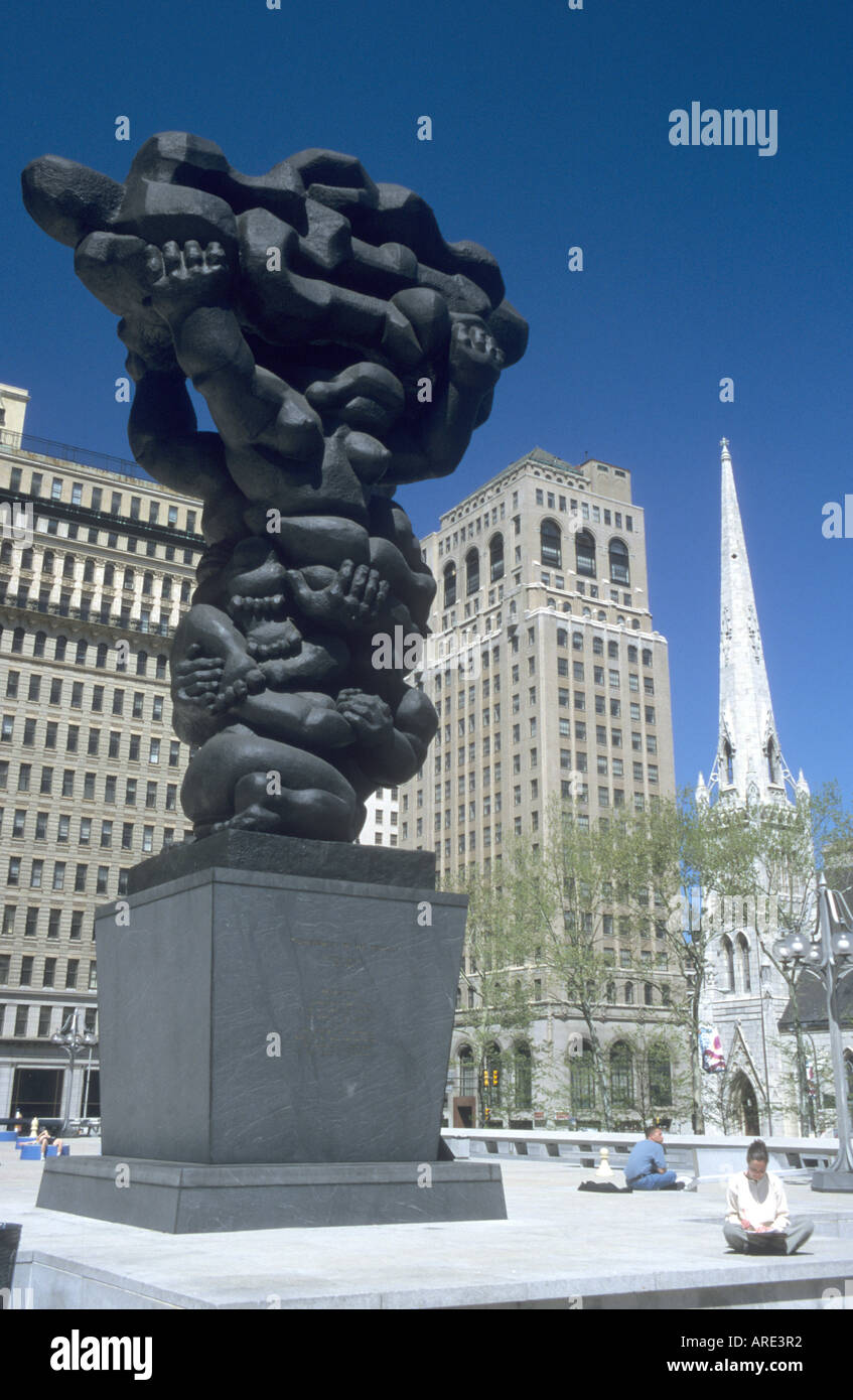 Powerful sculpture ,by Jacques Lipschitz , situated in Philadelphia ...