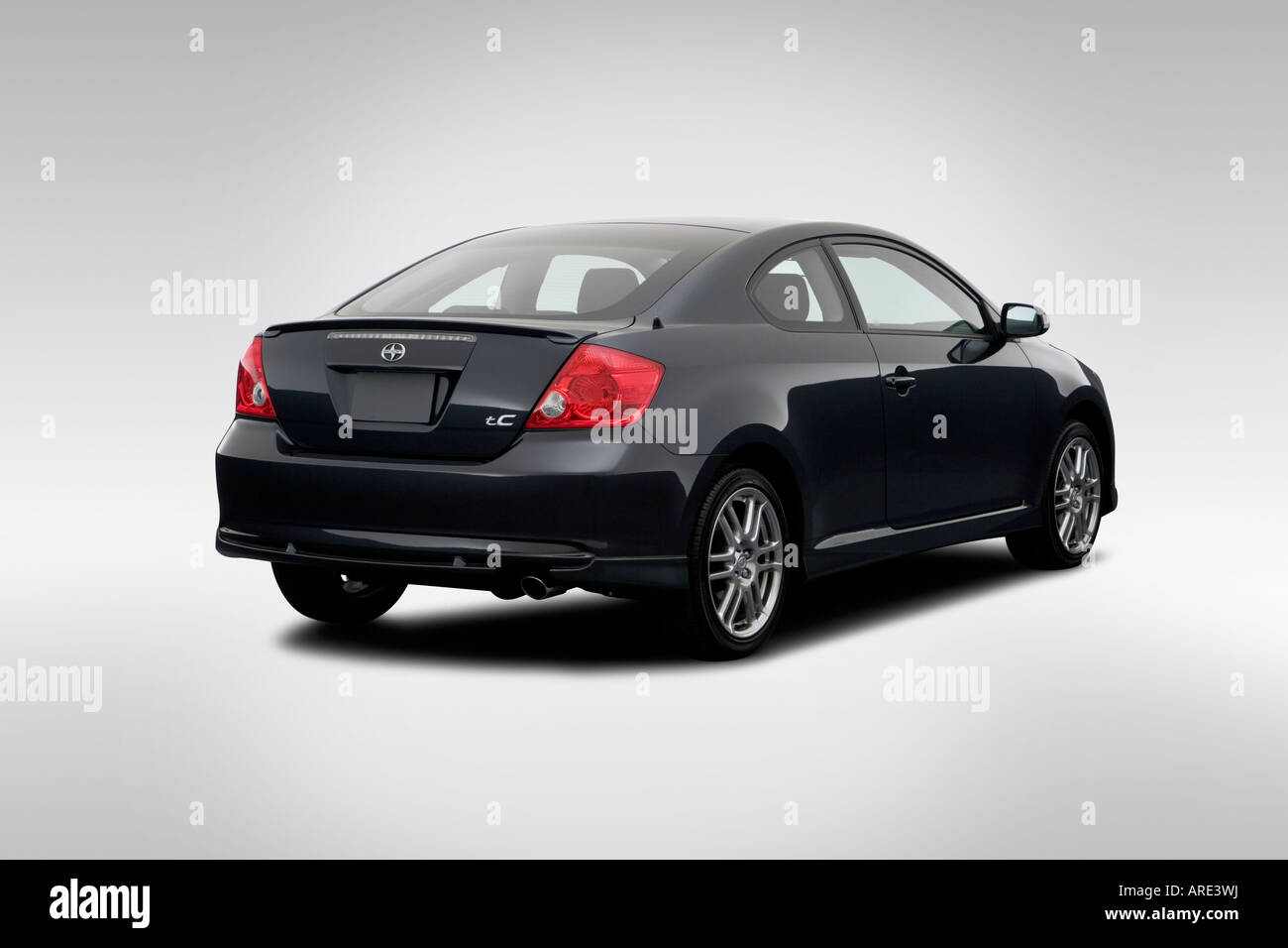 2006 Scion tC in Gray - Rear angle view Stock Photo - Alamy