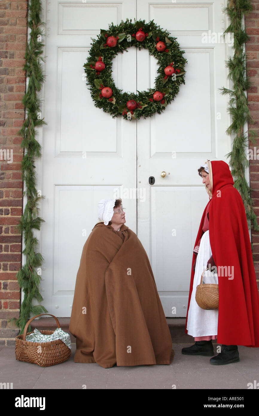 Colonial Williamsburg Virginia,Duke of Gloucester Street,costumed ...