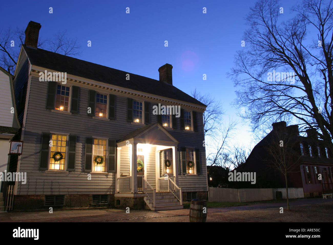 Colonial Williamsburg Virginia,Duke of Gloucester Street,Christmas ...