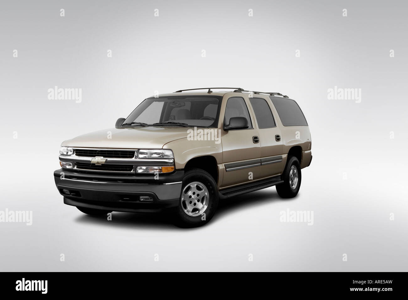 2006 Chevrolet Suburban 1500 LS in Beige - Front angle view Stock Photo ...