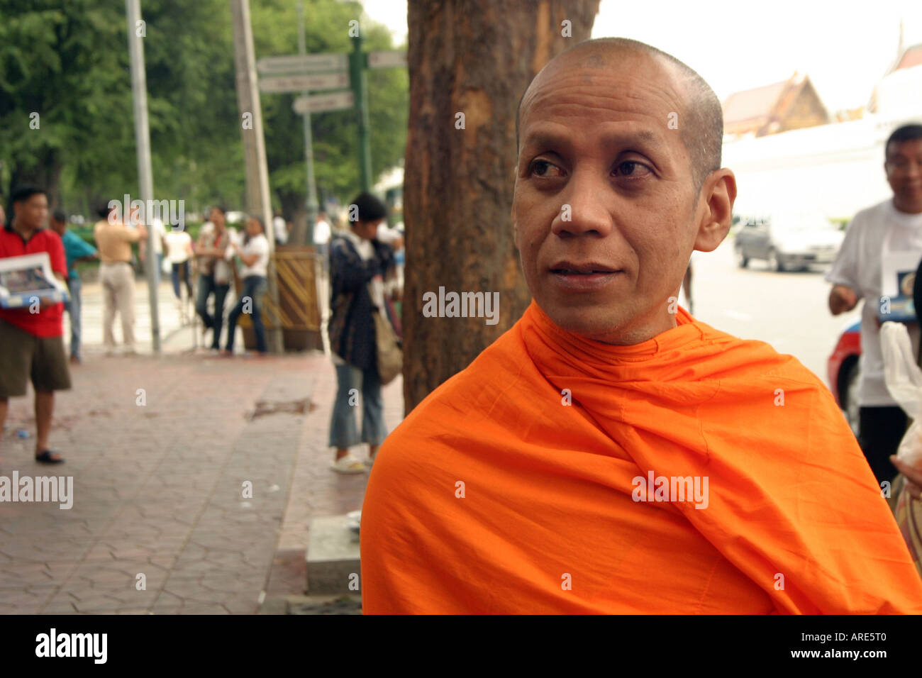 Thailand Bangkok Buddhist priest Stock Photo - Alamy