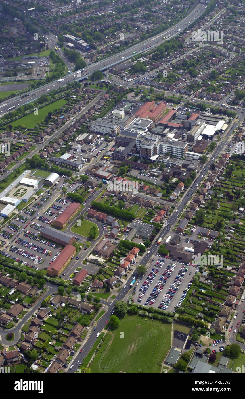 Aerial view of Luton and Dunstable hospital Luton Beds UK Stock Photo ...