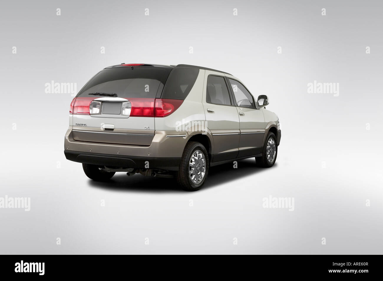 2006 Buick Rendezvous CXL in Gray - Rear angle view Stock Photo - Alamy