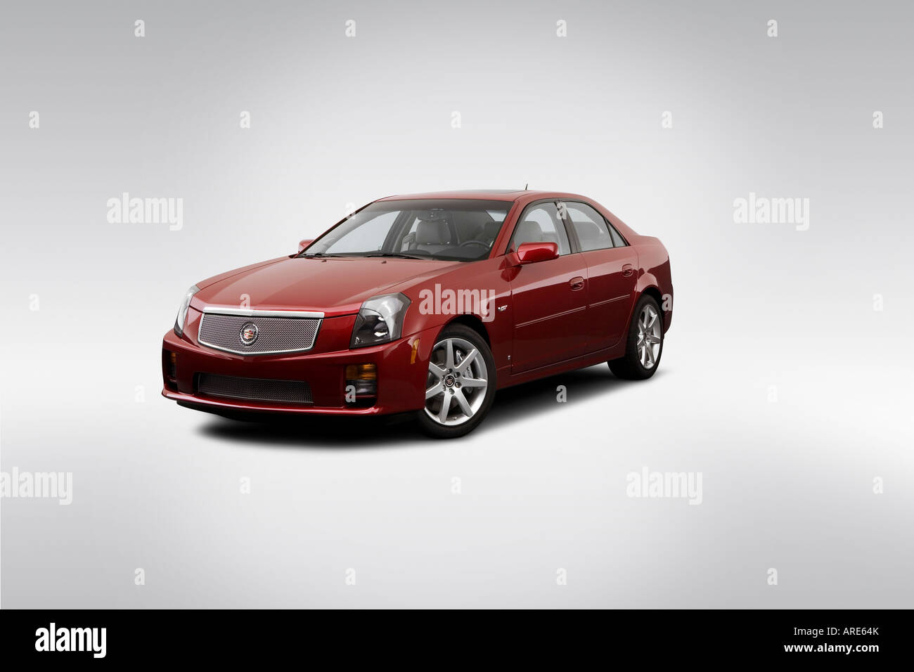 2006 Cadillac CTS-V in White - Front angle view Stock Photo - Alamy