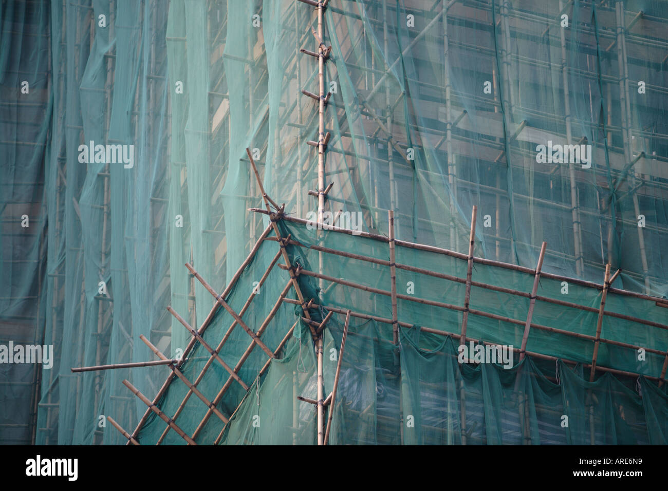 Bamboo Bamboo Scaffolding a typical Hong Kong sight Stock Photo - Alamy