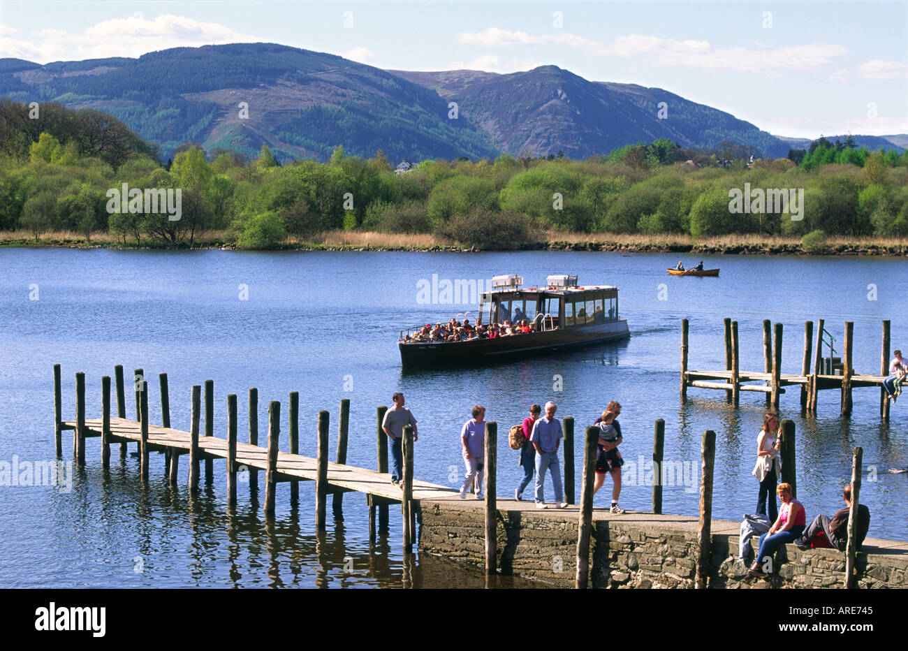 Keswick derwentwater boat hi-res stock photography and images - Alamy