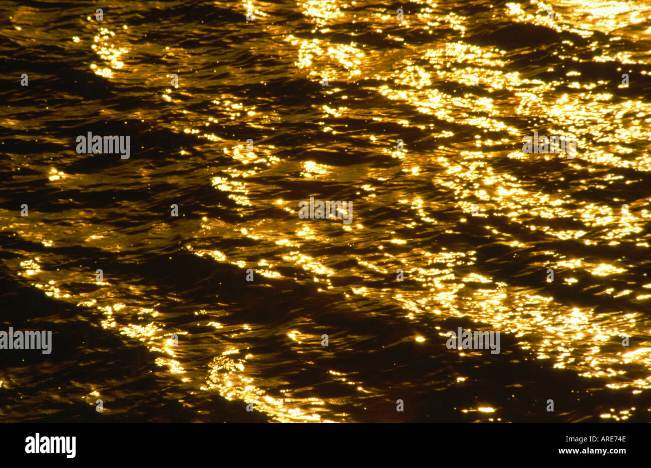 gold wave texture ripple black golden yellow water sea surface Stock ...