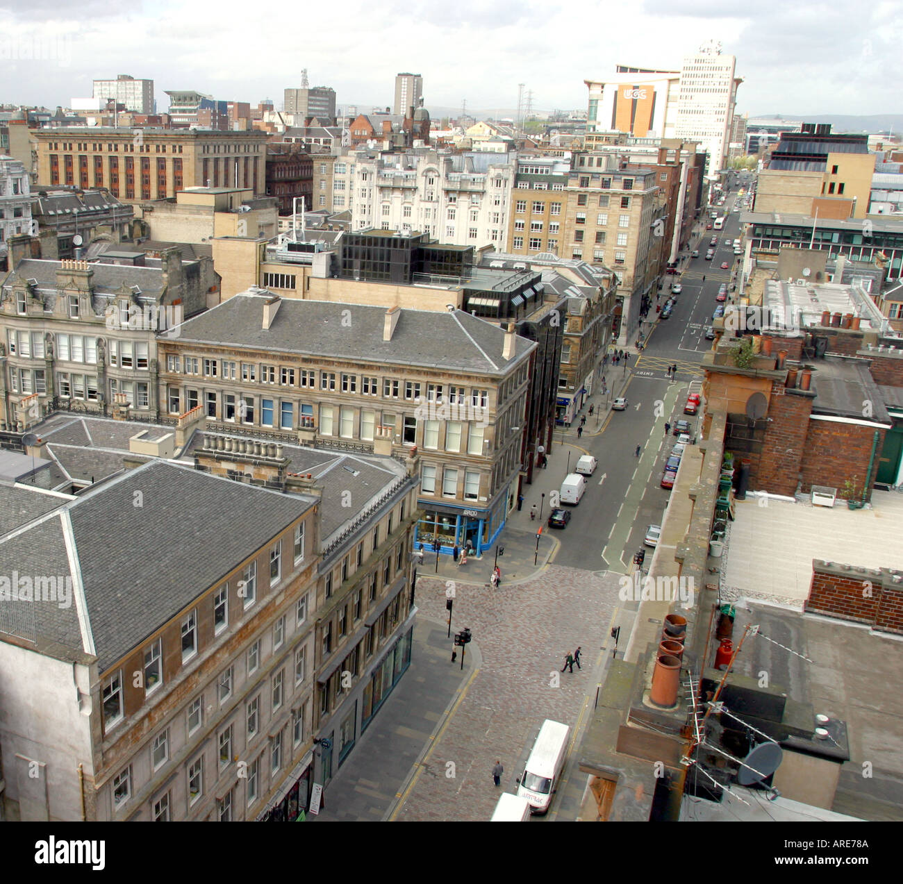 View of West Nile Street Glasgow Scotland Stock Photo - Alamy