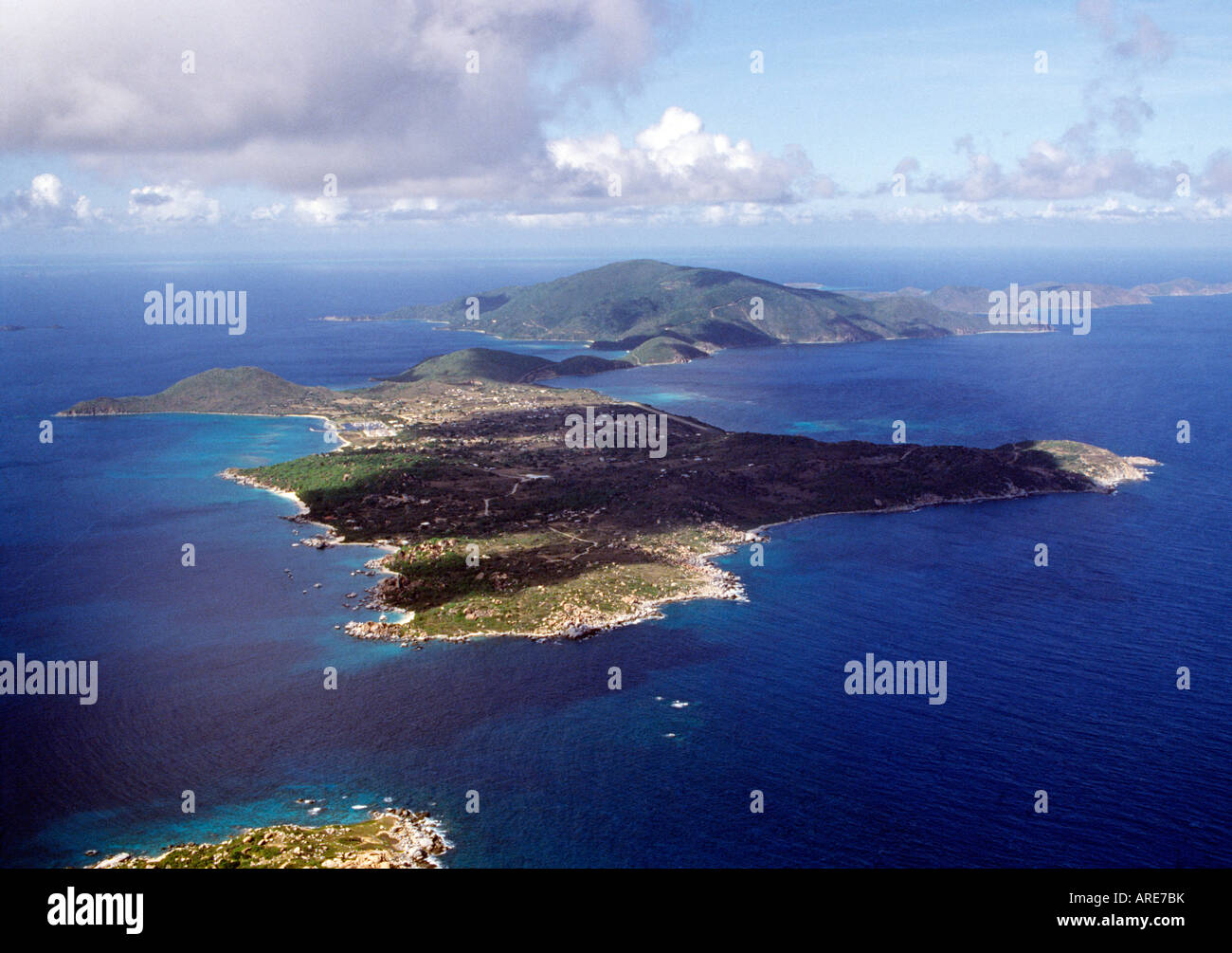 BVI Virgin Gorda aerial Stock Photo - Alamy