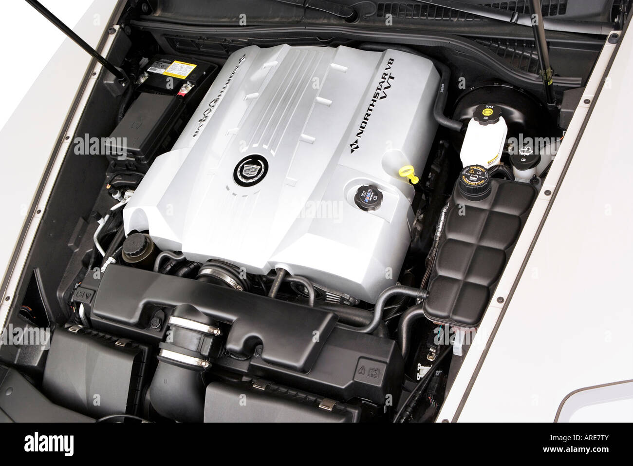 2006 Cadillac XLR in Gold - Engine Stock Photo - Alamy