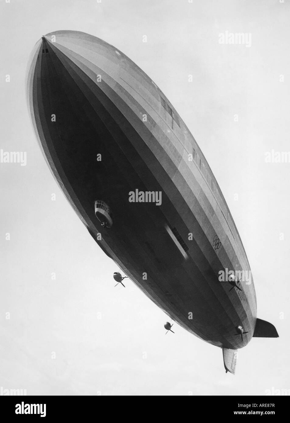 Hindenburg airship hi-res stock photography and images - Alamy