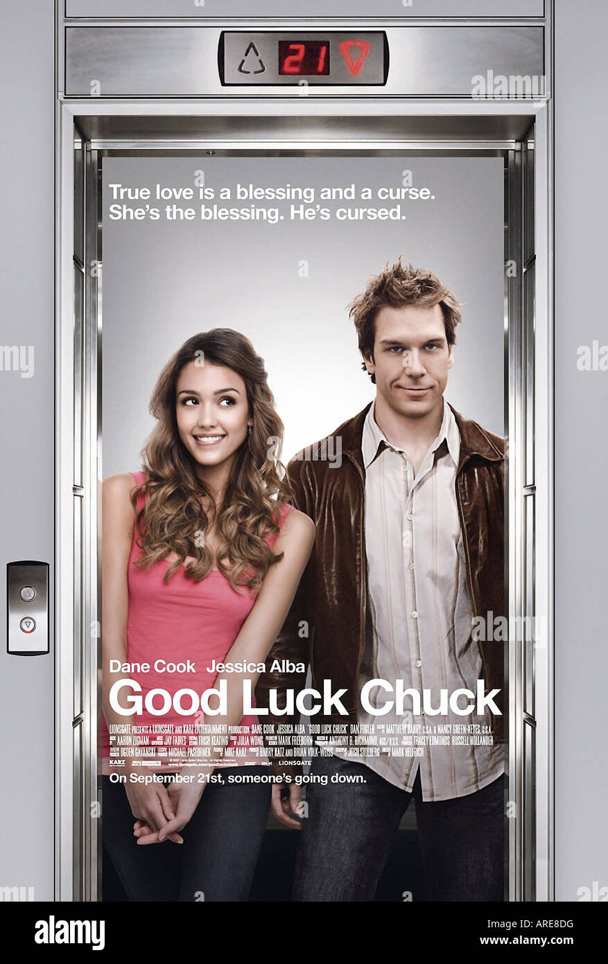Good Luck Chuck year 2007 director Mark Helfrich movie poster usa Stock ...