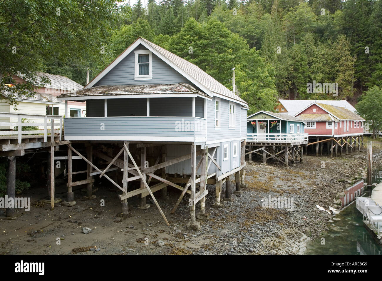 The Graham house c1943 on the boardwalk built on pilings Telegraph Cove ...