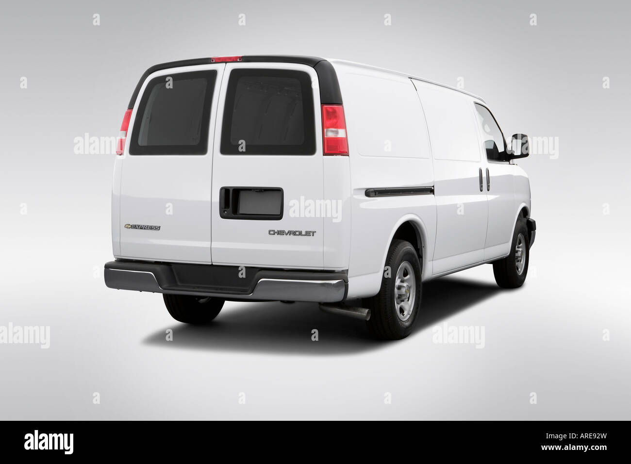 2006 Chevrolet Express Cargo 1500 in White - Rear angle view Stock ...