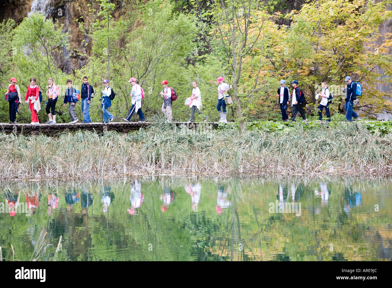 School children walking excursion hi-res stock photography and images ...