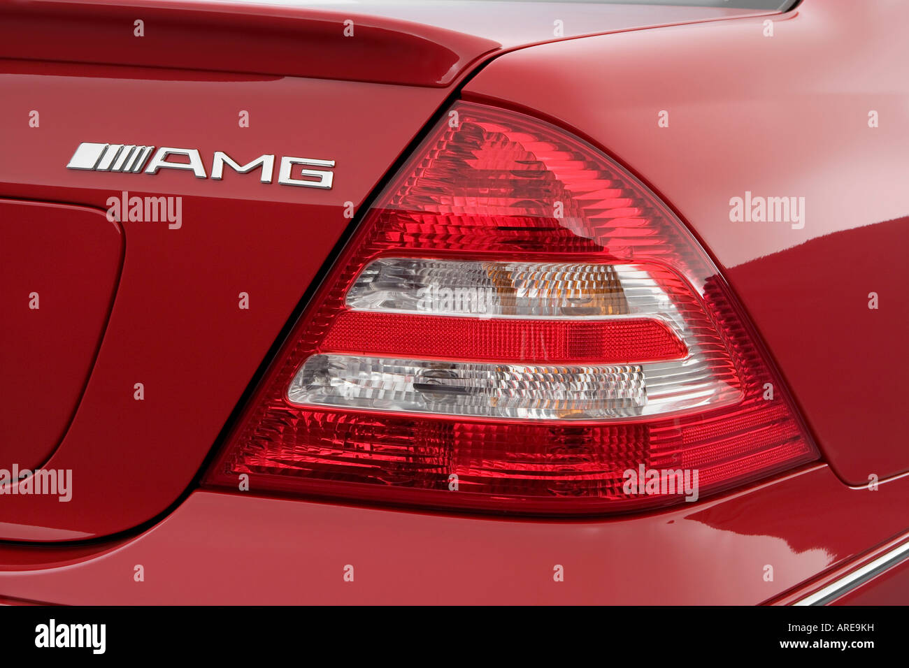 2005 Mercedes-Benz C55 AMG in Red - Tail light Stock Photo - Alamy
