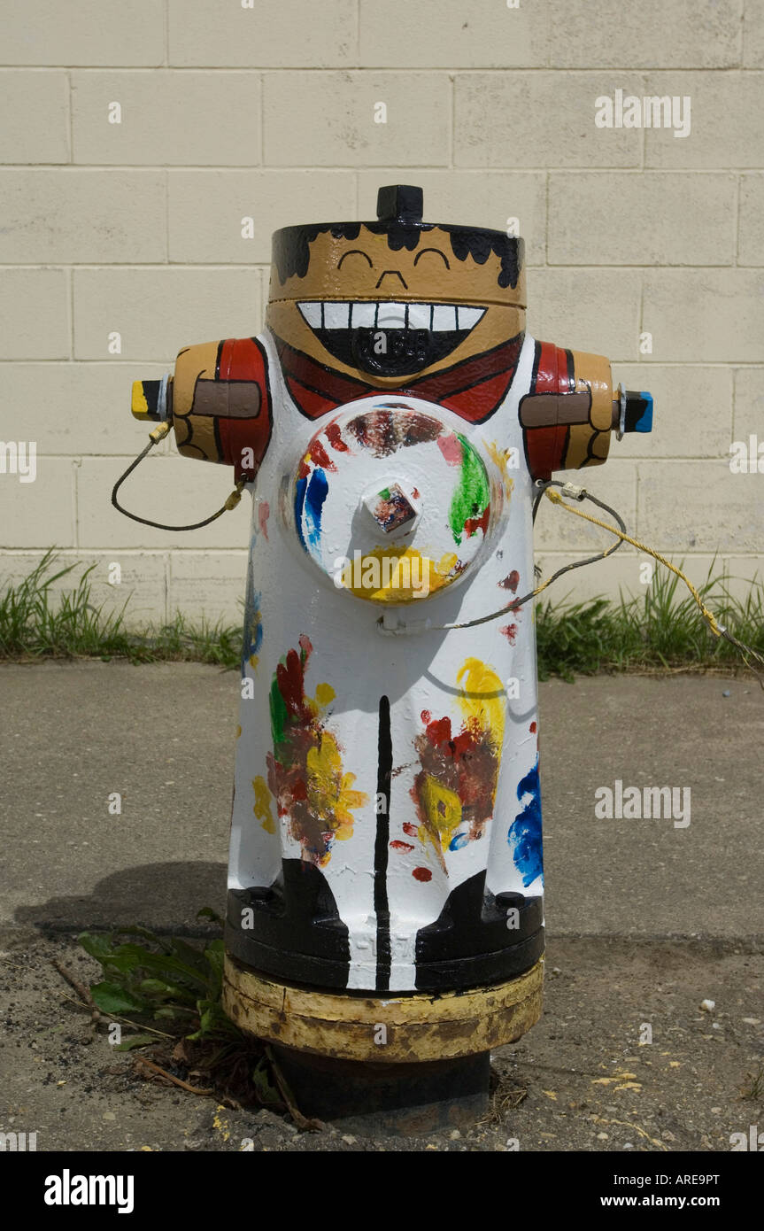 A decorated fire hydrant Stock Photo - Alamy