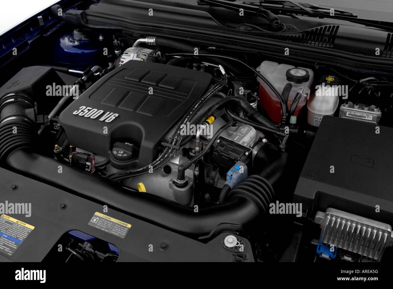 2006 Chevrolet Malibu SS in Blue - Engine Stock Photo - Alamy