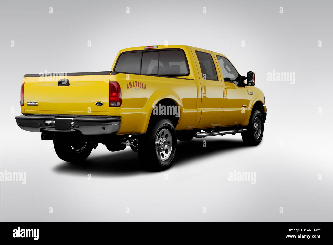 2006 Ford F-350 SD Lariat Amarillo in Yellow - Rear angle view Stock ...