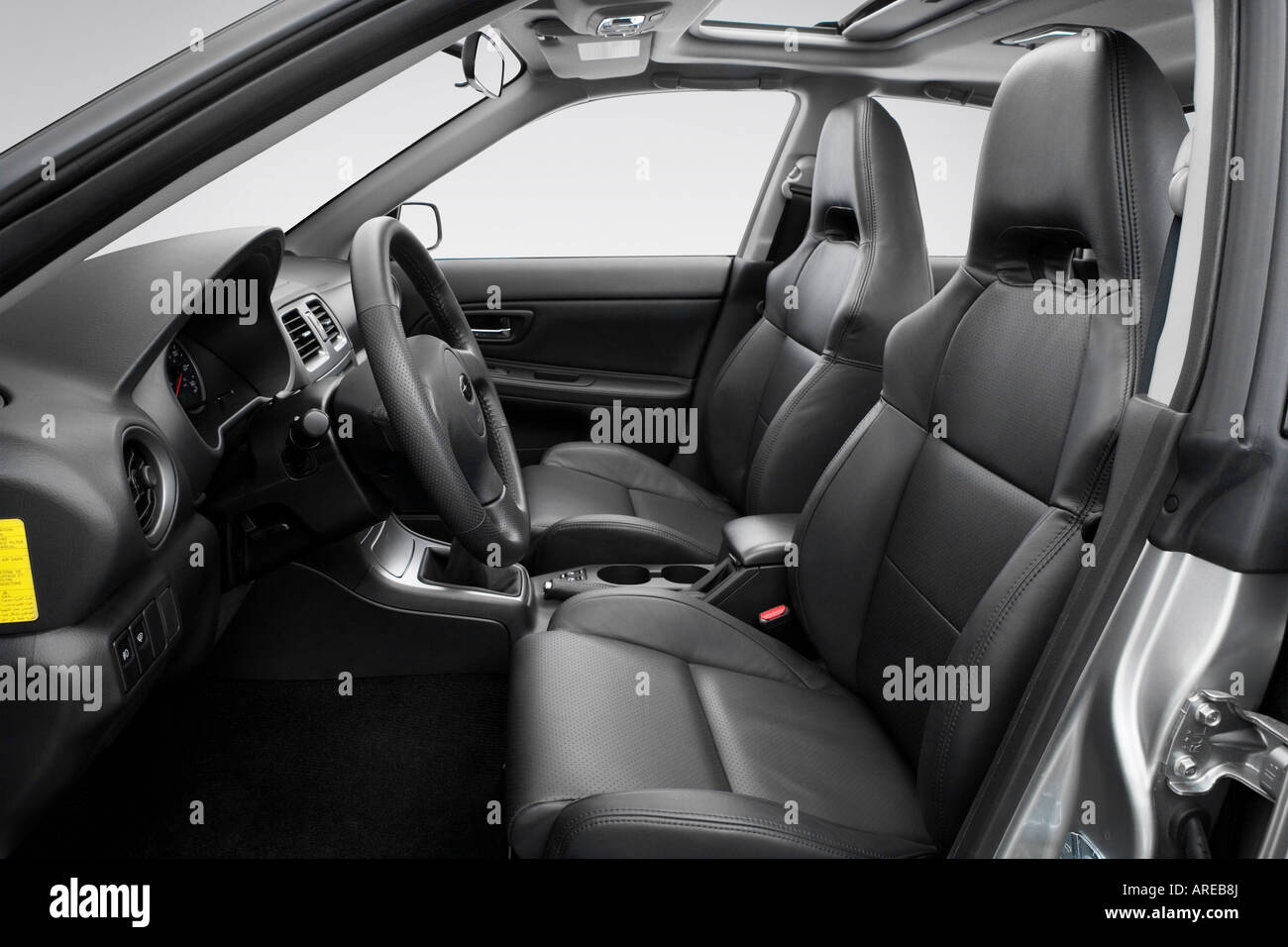 2006 Subaru Impreza WRX Limited in Gray - Front seats Stock Photo - Alamy